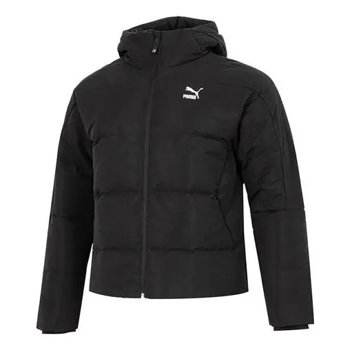 PUMA Classics Padded Down Jacket - Black/white