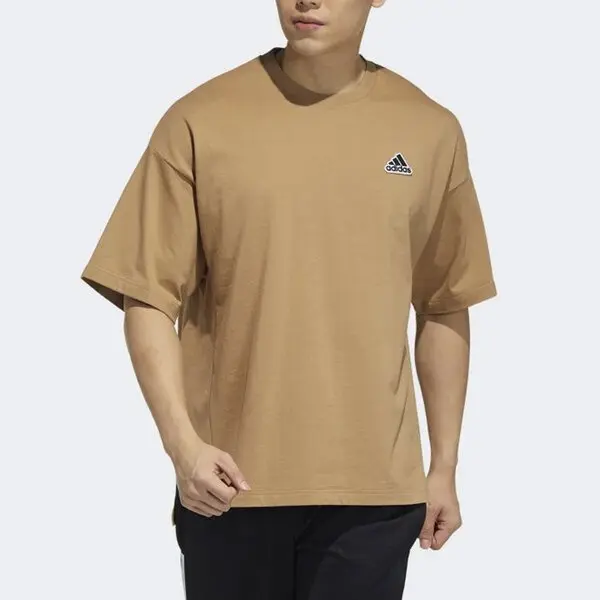 Adidas Casual Sports Stylish Short Sleeve T-shirt - Yellow