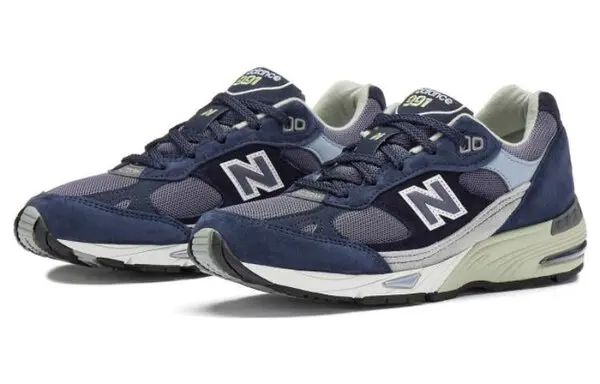 NEW BALANCE 991 Retro Low Top Sneakers - Blue/gray