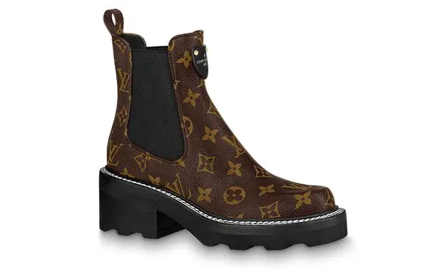 LOUIS VUITTON Monogram Canvas Chelsea Boots