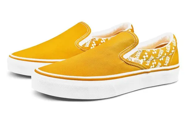VANS Classic Slip-on "logo Repeat - Yellow