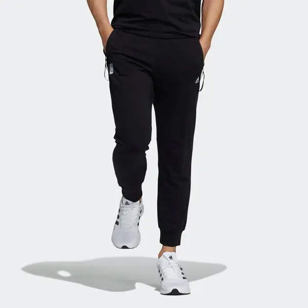 Adidas Wj Pnt Ft Series Solid Color Slim Fit Bundle Feet Sports Pants