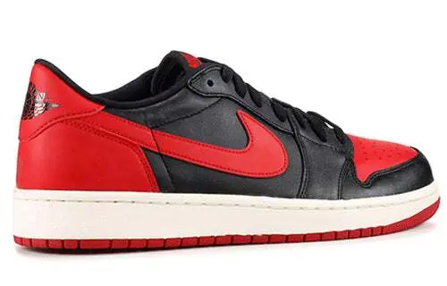 JORDAN 1 Retro Low Og "bred - Black/varsity Red-sail