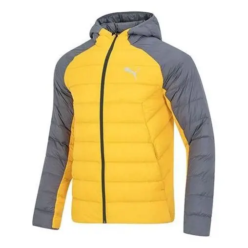 PUMA Pwrwarm Packlite Hd Jacket Logo - Yellow