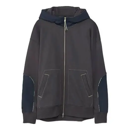 CONVERSE X Paria Farzaneh Crossover Splicing Hooded Zipper Jacket - Blue
