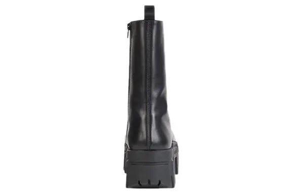 Balenciaga Bulldozer Lace-up Leather High Top Boots