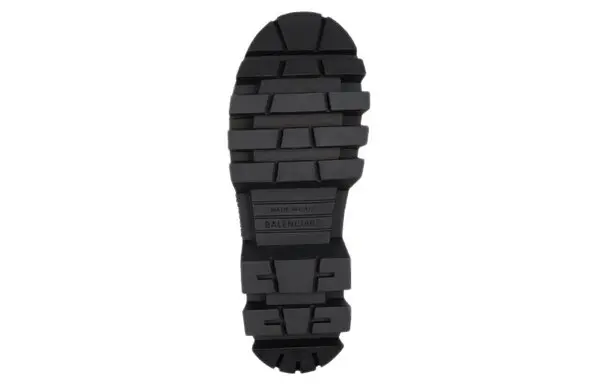 Balenciaga Bulldozer Lace-up Leather High Top Boots