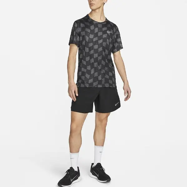Nike Dri-fit Miler Short-sleeve Running Top