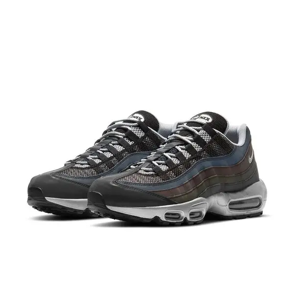 Nike Max 95 Premium "rainbow 3m" Athletic Sneakers - Charcoal Grey