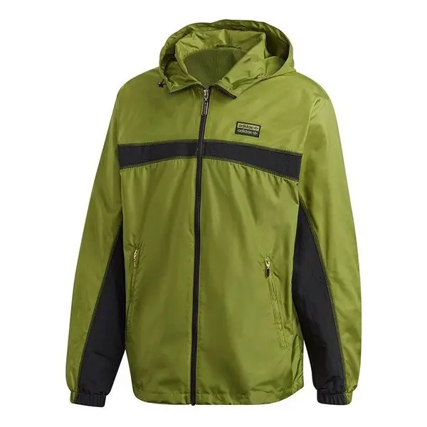 Adidas Originals Ryv Pkt Wb Hooded Jacket - Olive Green