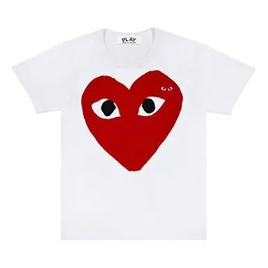 Play Comme Des Garcon Love Printing Casual Short Sleeve