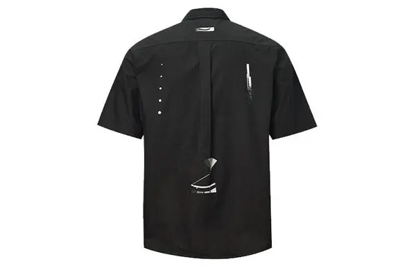 CONVERSE Short Sleeve Pocket Shirt - Black
