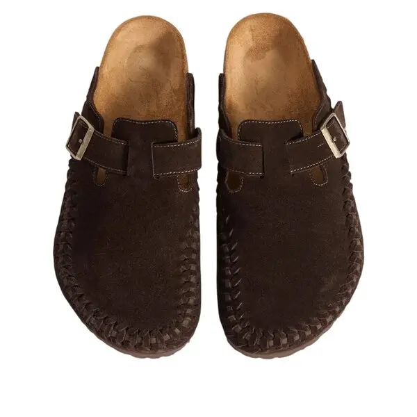 BIRKENSTOCK X Kith Boston Braided Suede Clogs