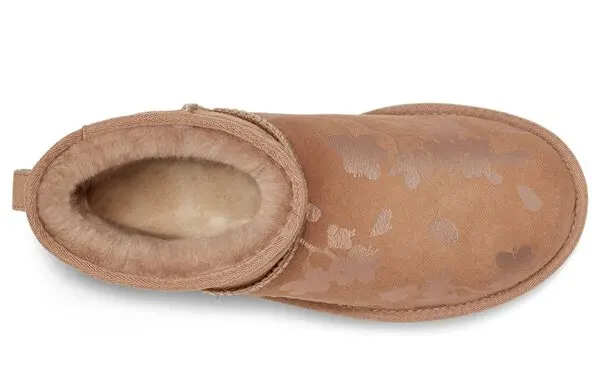 UGG Classic Mini Floral Boots - Brown