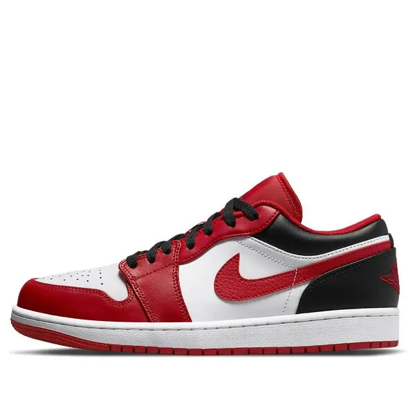JORDAN 1 Low "reverse Black Toe" Sneakers - Red/white/black