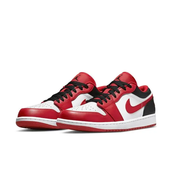 JORDAN 1 Low "reverse Black Toe" Sneakers - Red/white/black
