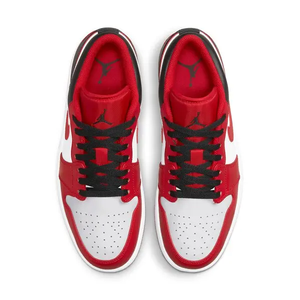 JORDAN 1 Low "reverse Black Toe" Sneakers - Red/white/black
