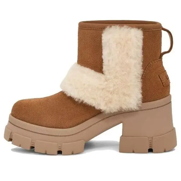 UGG Brooklyn Sunburst Heeled Boot - Brown