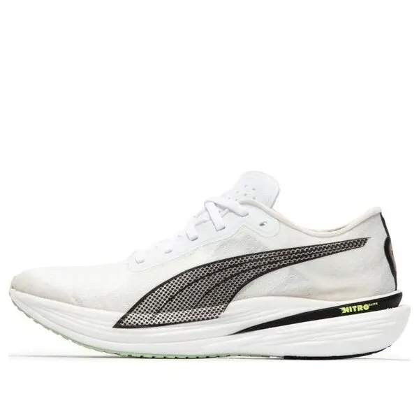 PUMA Deviate Nitro Elite 2 Run 75 Athletic Sneakers - Black/white/lime
