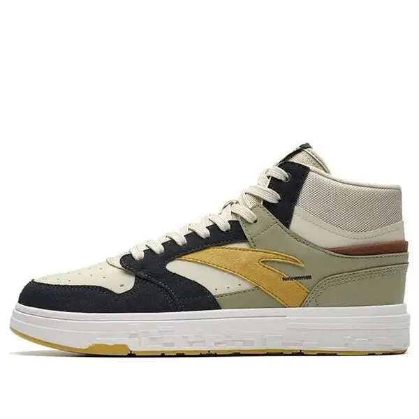 ANTA Street Clamber High Top Sneakers - Black/yellow/grey
