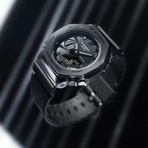 Casio G-shock Digital-analog Stainless Steel Watch - Black/titanium