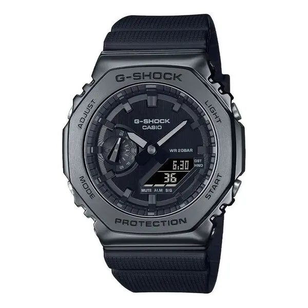 Casio G-shock Digital-analog Stainless Steel Watch - Black/titanium