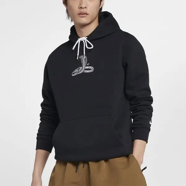 Nike Af1 Python Embroidered Casual Knit Hoodie