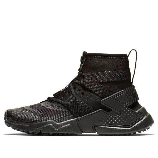 Nike Huarache Gripp High Top Sneakers - Black