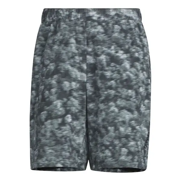 Adidas National Geographic Aeroready Allover Print Shorts - Grey Four