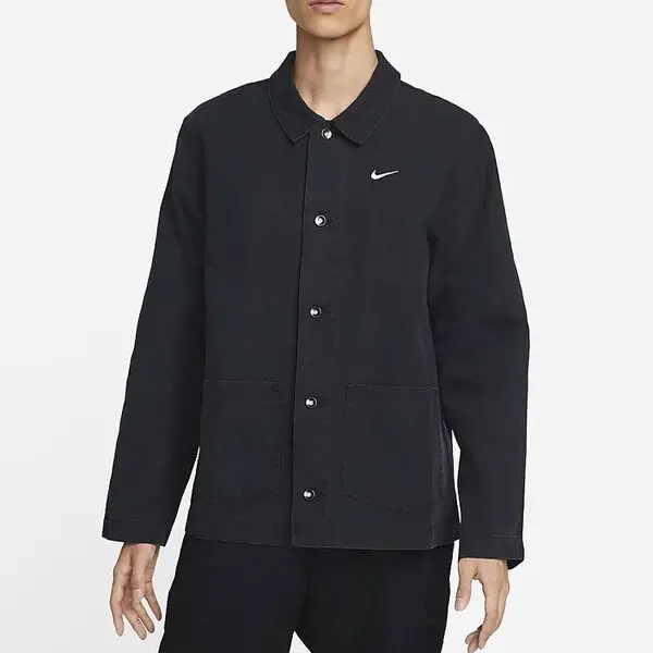 Nike Logo Lapel Casual Long Sleeve Jacket