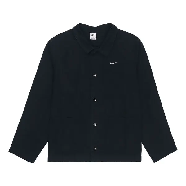 Nike Logo Lapel Casual Long Sleeve Jacket - Default Color