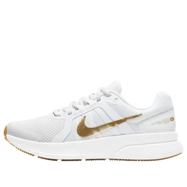 Nike Run Swift 2 Athletic Sneakers - White/gold