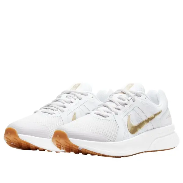 Nike Run Swift 2 Athletic Sneakers - White/gold