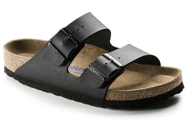 BIRKENSTOCK Arizona Soft Footbed Sandals - Black