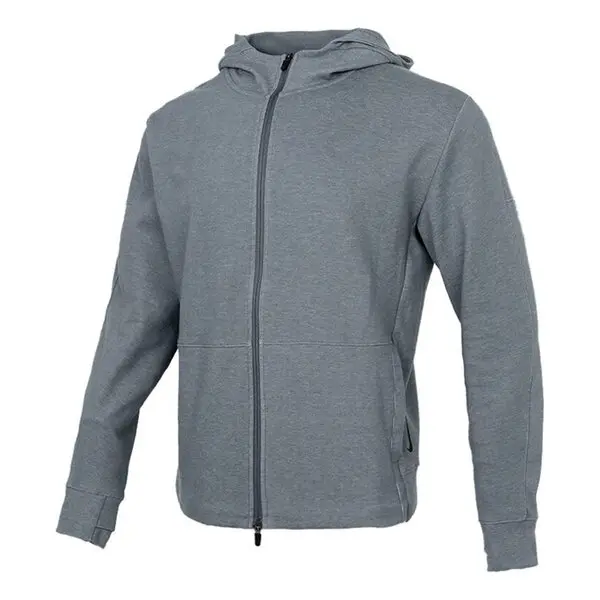 Nike Yoga Full-length Zipper Cardigan Hooded Sports Jacket Gray - Grey