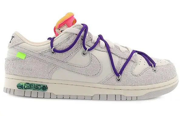 Nike X Off-white Dunk Low Of 50' Sneakers - Gray/white