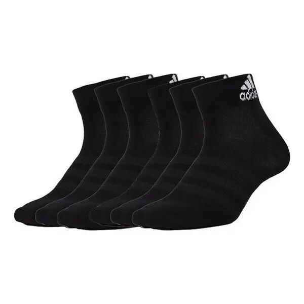 Adidas Light Ank Basketball Socks Combination Pack - Black