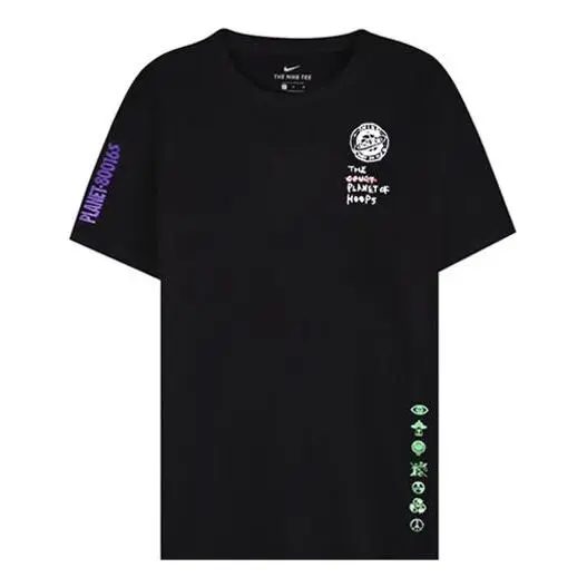 Nike Summer Hoops Basketball Short Sleeve T-shirt - Black