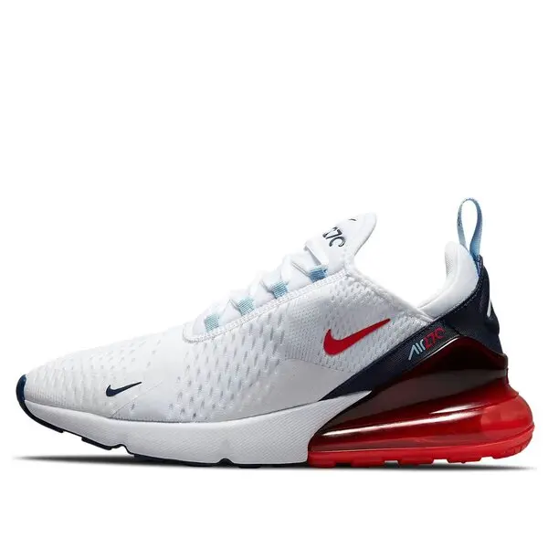 Nike Max 270 Athletic Sneakers - White/blue/red