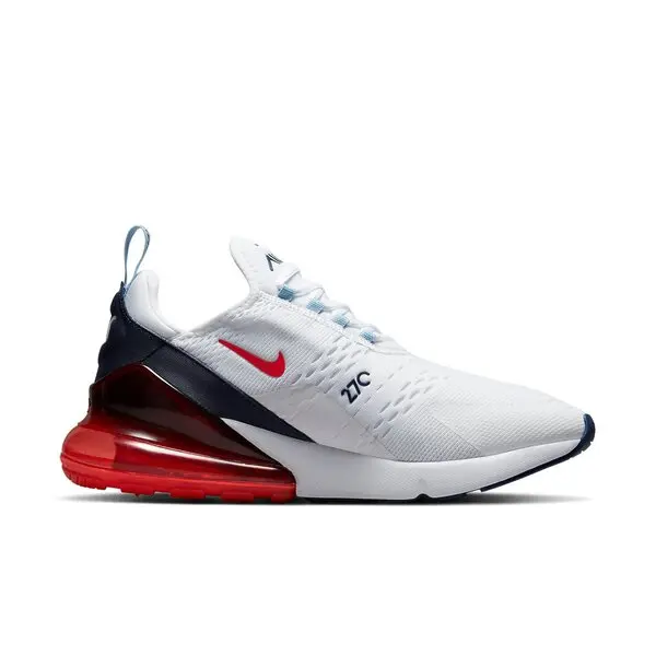 Nike Max 270 Athletic Sneakers - White/blue/red