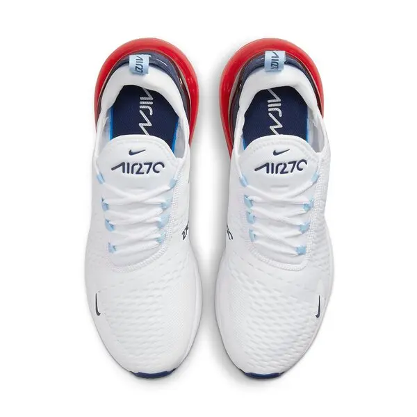 Nike Max 270 Athletic Sneakers - White/blue/red
