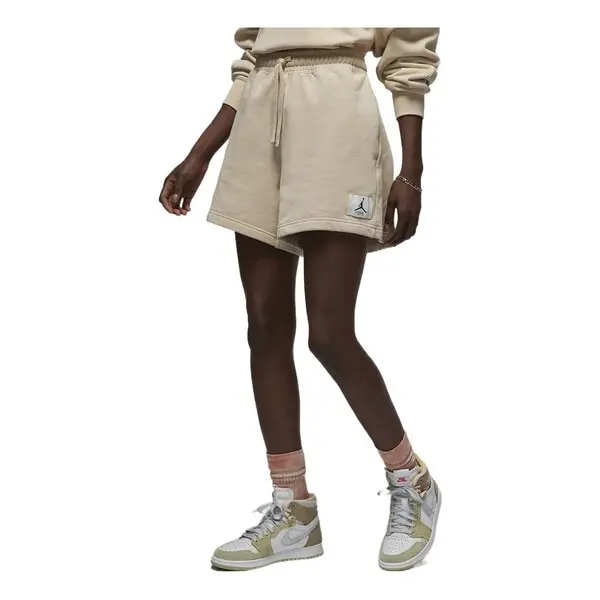 JORDAN Air Essential Fleece Shorts - Tan/beige