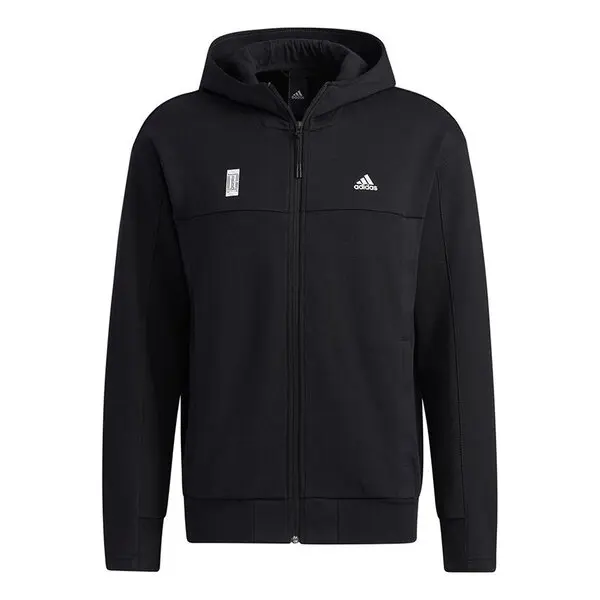 Adidas Athleisure Zip-up Hooded Jacket - Black