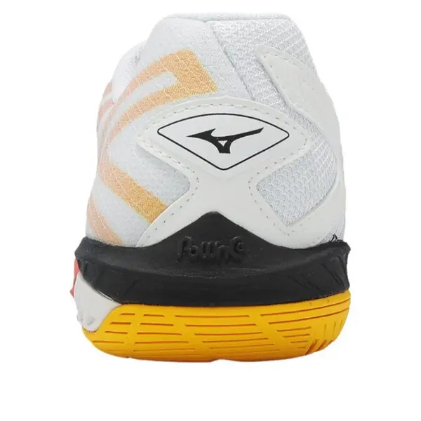Mizuno Wave Claw El 2 Wide Athletic Sneakers - White/orange/black