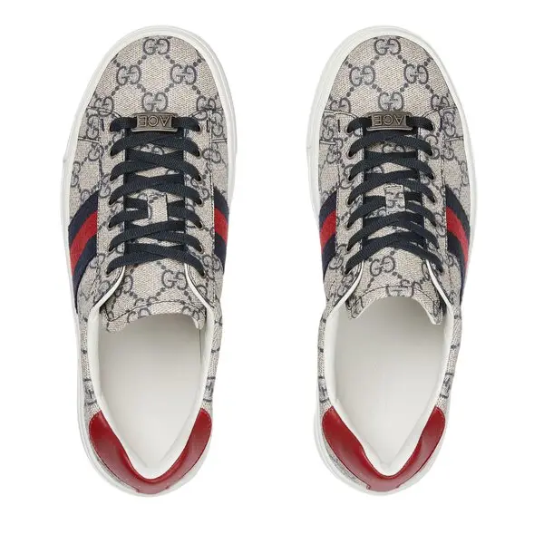 Gucci Ace Canvas Sneakers - Beige Monogram