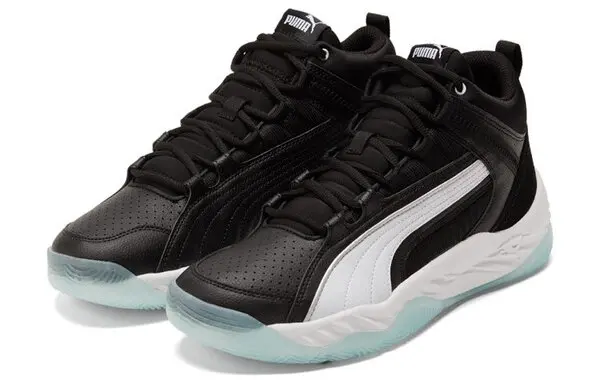 PUMA Rebound Future Evo Mid Top Sneakers - Black/white