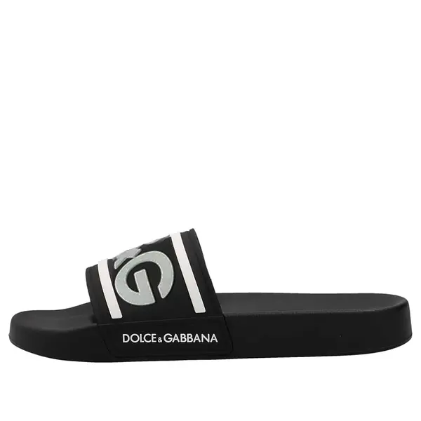 Dolce & Gabbana Logo Slides - Black/white