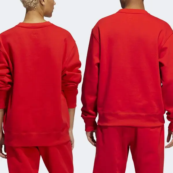 Adidas X Pharrell Williams Loose Fit Crewneck Sweatshirt - Red