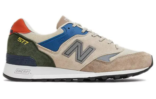 NEW BALANCE 577 Made In England Sneakers - Khaki/green/blue