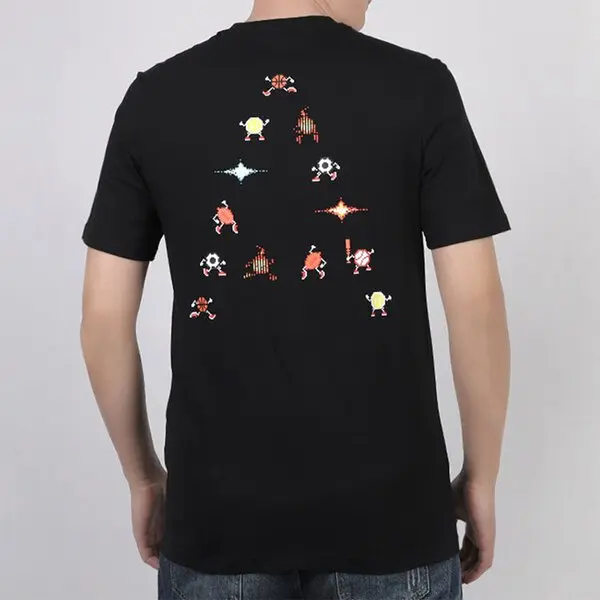 Adidas 8-bit Embroid. Round Neck Printing Short Sleeve